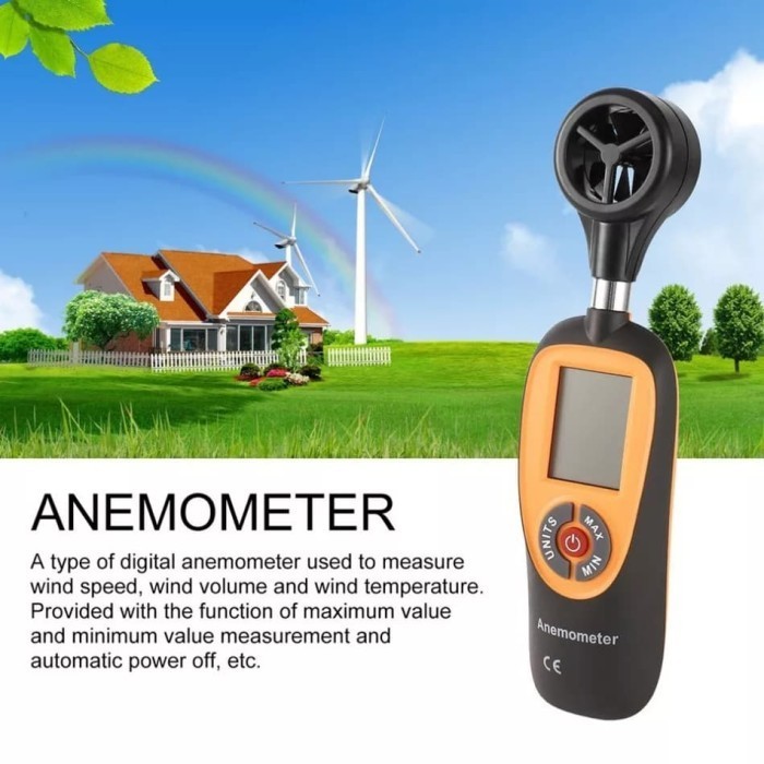 Jual HT-91 Wind Speed Gauge Mini Portable Digital Anemometer LCD Screen ...