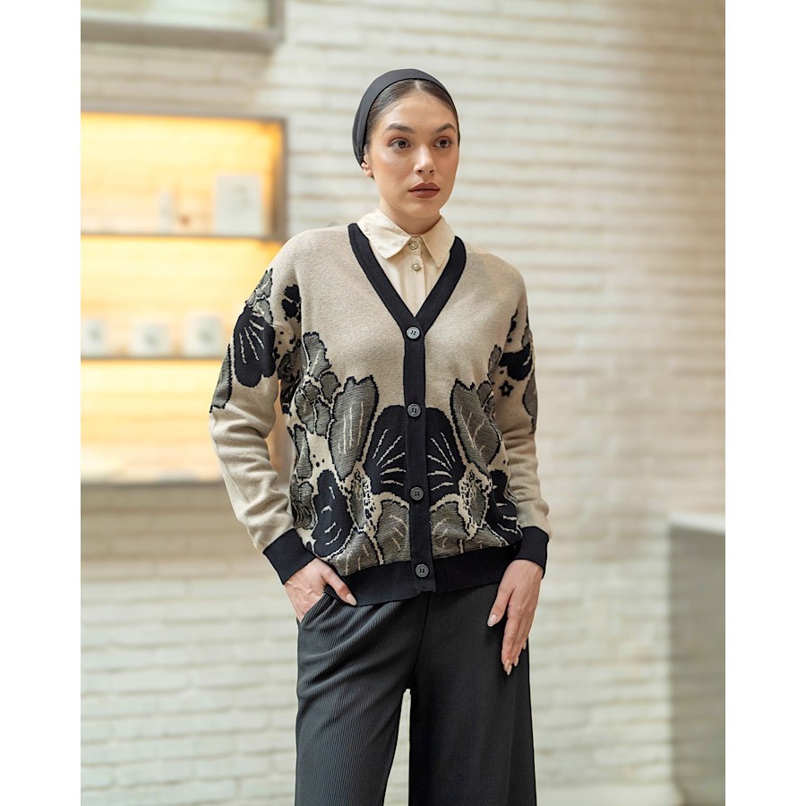 Jual Heaven Lights - Alena Cardigan - Cardigan Motif Bunga Wanita ...