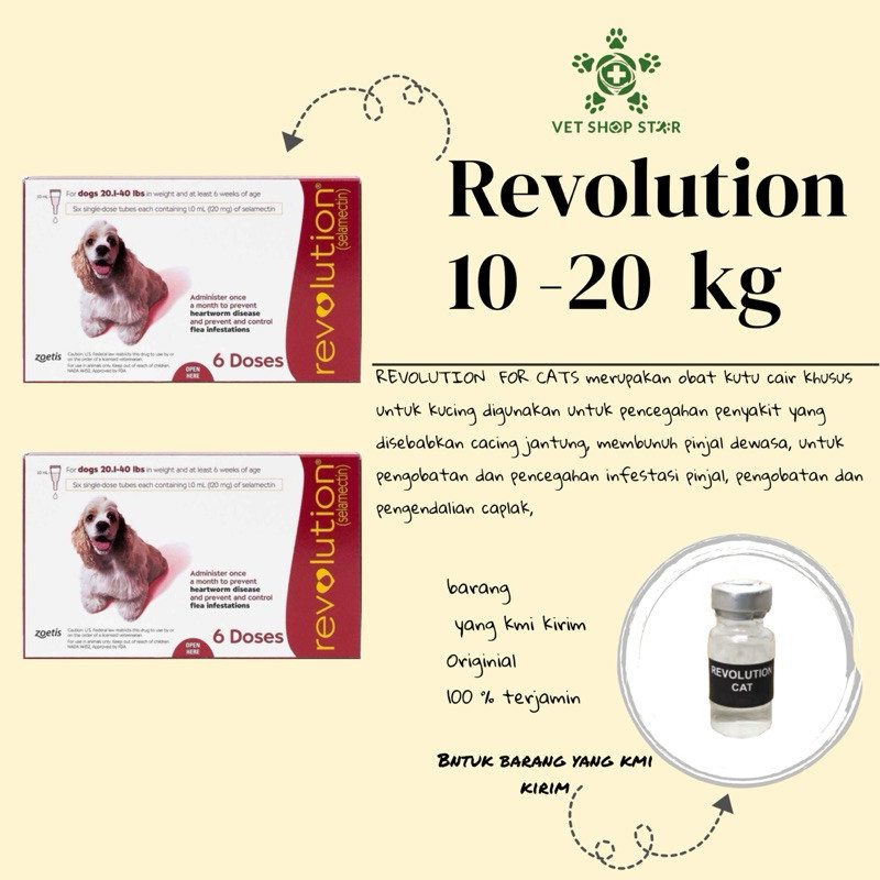 Jual Ripack Revolution Dog Reed Original 1 Ml ( obat kutu anjing berat ...