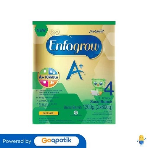 Jual Enfagrow A+ 4 Usia 3-12 Tahun Rasa Madu 1800 Gram Kaleng | Shopee ...