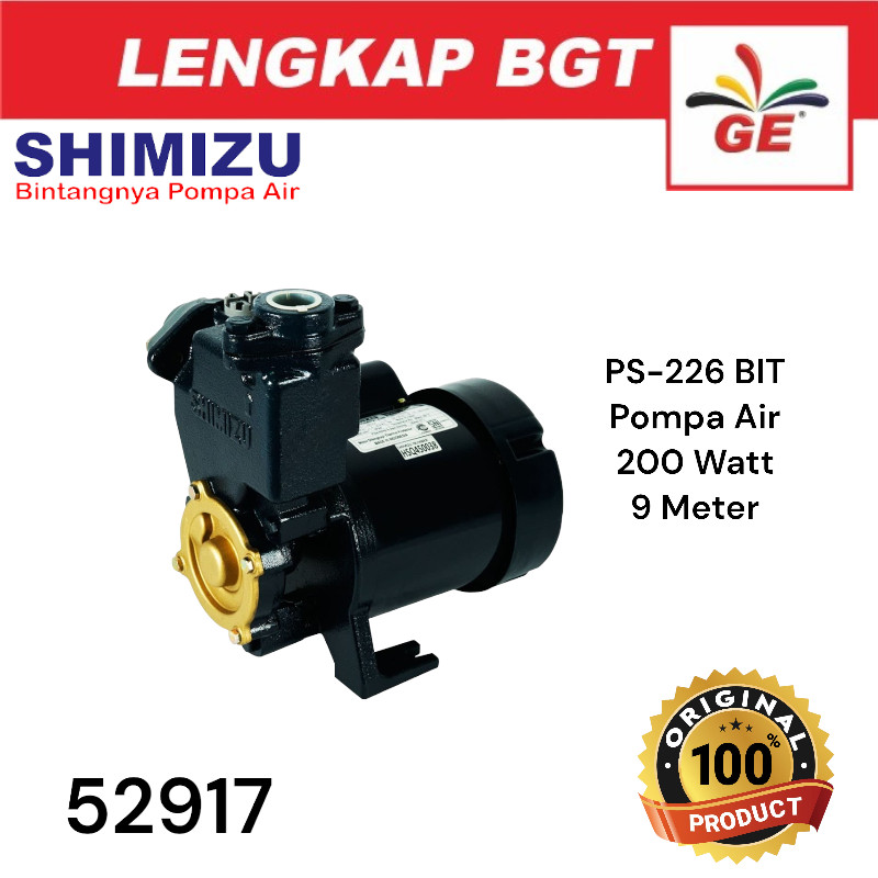 Jual Pompa Air Shimizu PS 226 BIT 200 Watt 9 Meter Water Pump PS226 BIT ...
