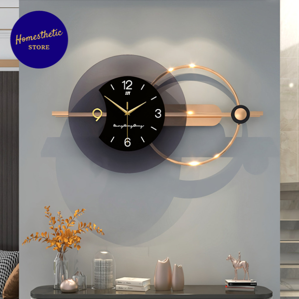 Jual Jam Dinding Mewah Elegan Luxury Modern Nordic European Style Iron ...