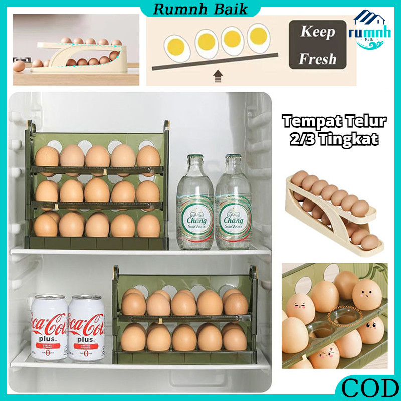 Jual [READY STOCK] Rak Telur Tempat Tempat Telur 2/3 Tingkat Egg ...