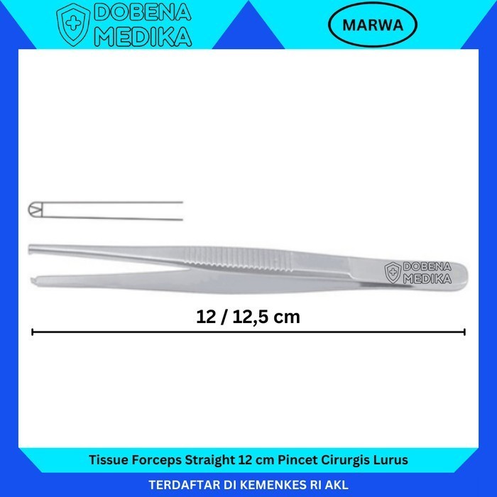 Jual Marwa Pinset Medis Cirurgis Lurus 12,5 14 18 20 25 30 cm | Shopee ...
