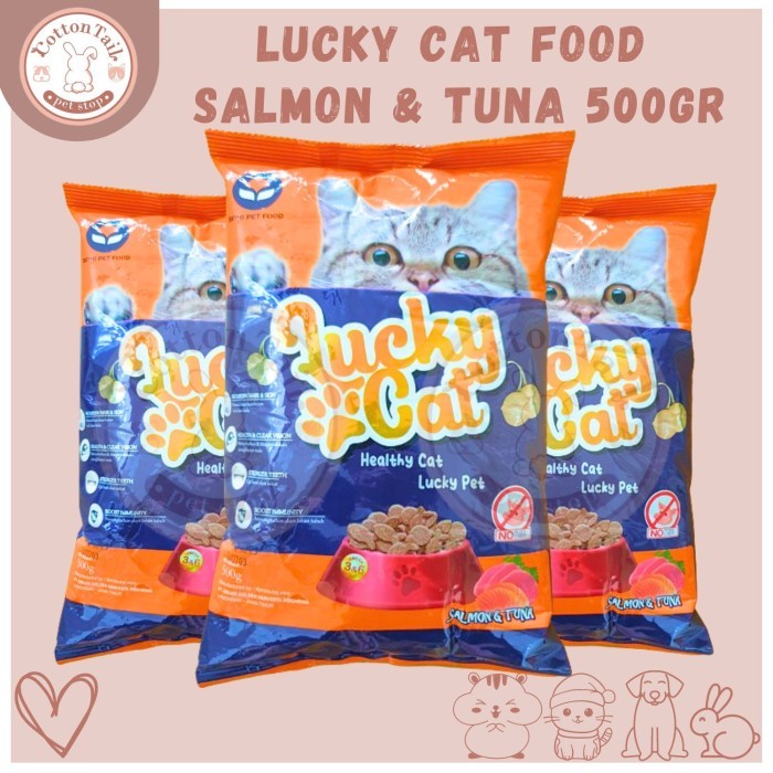 Jual Lucky Cat Food 500gr - Makanan Kucing Kitten & Adult LUCKY CAT ...