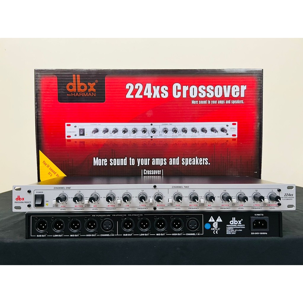 Jual CROSSOVER DBX 224XS 4way stereo plus Subwoofer / DBX 224XS /DBX ...