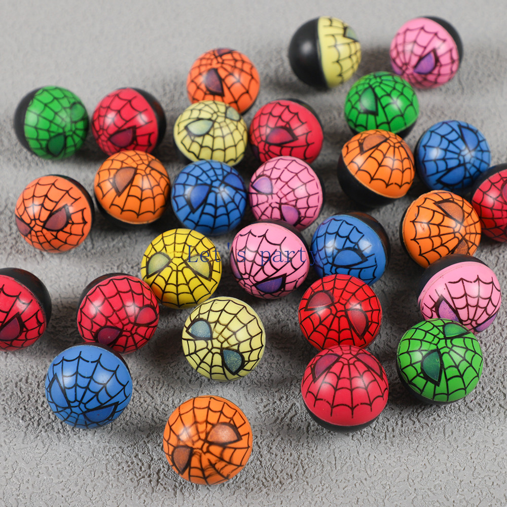 Jual 10Pcs Funny Spider Bouncy Ball Jumping Ball Outdoor Toys for Kids ...