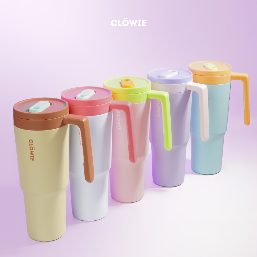 Jual CLÖWIE - HÜJ Tumbler Stainless Steel Botol Minum Aesthetic 1200ml ...