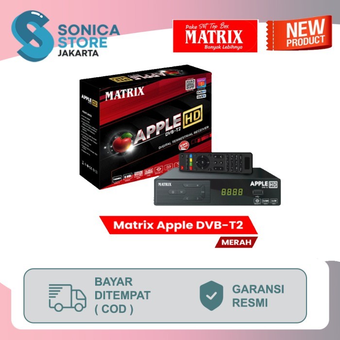 Jual Set Top Box TV Digital Matrix Apple Series HD DVB-T2 New - Matrix ...