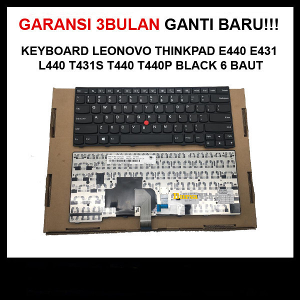 Jual Keyboard Lenovo Thinkpad T431 T440 E450C T450 W450 E470 Baut 6 ...