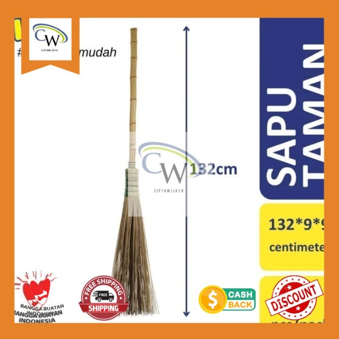 Jual Sapu Taman Lucsa/ Sapu lidi taman Gagang bambu Lucsa Super/ Garden ...