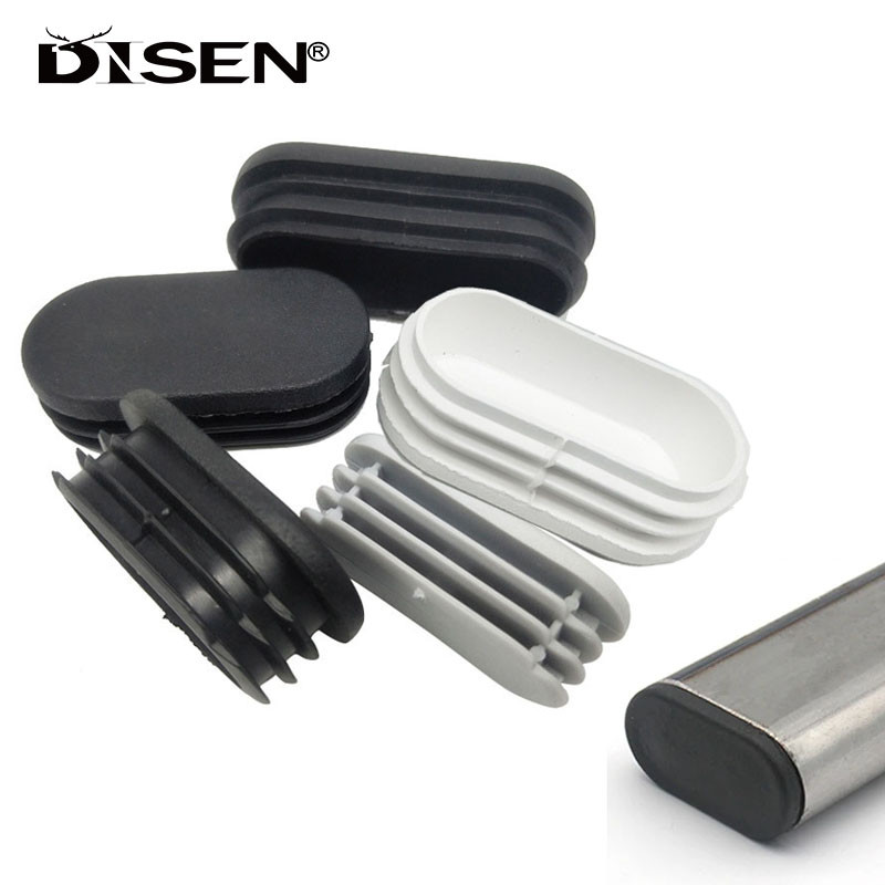 Jual Black white/grey Oval Oblong Rectangle Plastic Blanking End Cap ...