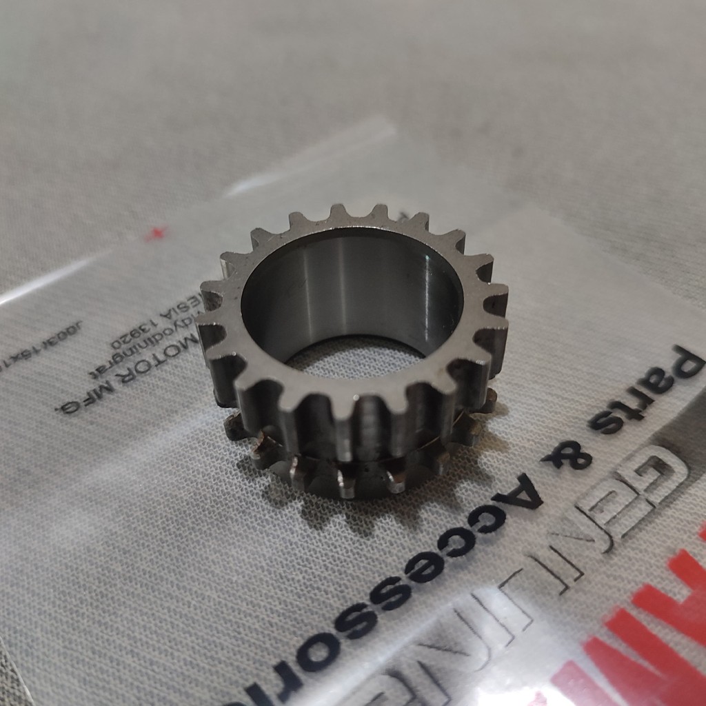 Jual Gigi kruk as gear keteng sprocket cam chain sintrik kamprat sentrik Vixion old MX new King ...