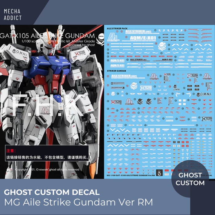 Jual Water Slide Decal MG Aile Strike Gundam Ver RM by Ghost Decal ...