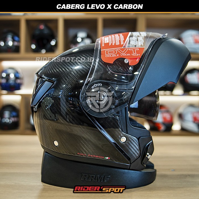 Jual Helm Motor CABERG Levo X Carbon Modular Helmet Touring | Shopee ...