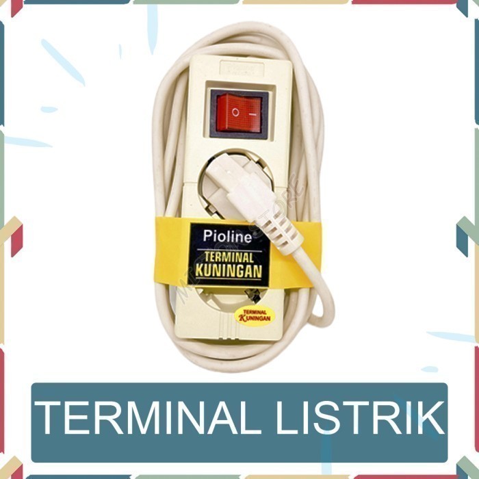 Jual BEZTON Stop Kontak 2 Lubang 5 Meter Terminal Listrik Colokan ...