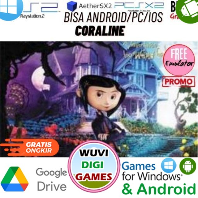 Jual Jual [PS2] Coraline | Bisa di PC / Android / IOS Plus Emulator | Beli 3 Gratis 1 [Wuvi ...