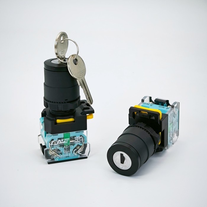 Jual Selector Switch With Key Stay Put (SELF LOCKING) 2 ATAU 3 POSISI ...