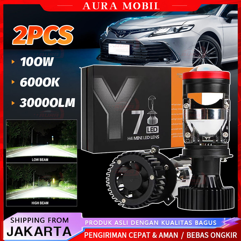 Jual Lampu Led Mobil Dan Motor H4 Mini Projector Projie Y7D Super ...
