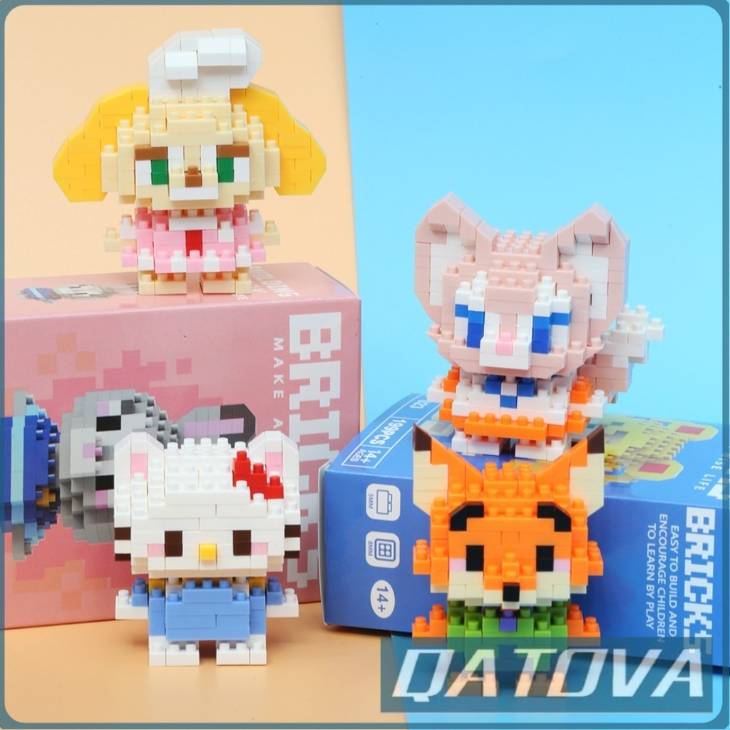Jual QATOVA MAINAN NANO BLOCK BALOK MINI BLOK SUSUN MODEL KARTUN MAINAN ...