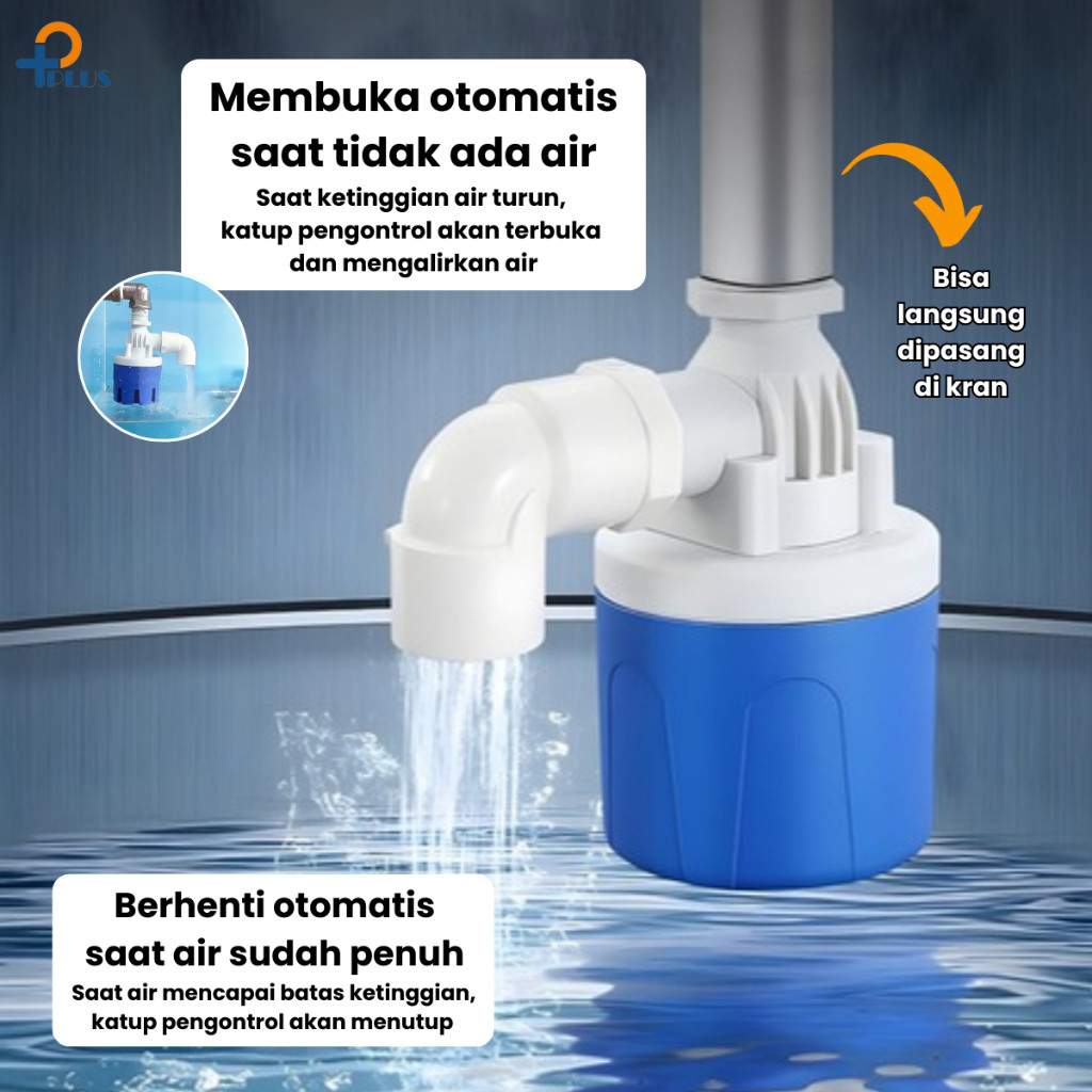 Jual Kran Otomatis Bak Mandi 1/2 3/4 Sensor Keran Tandon Air Pelampung ...
