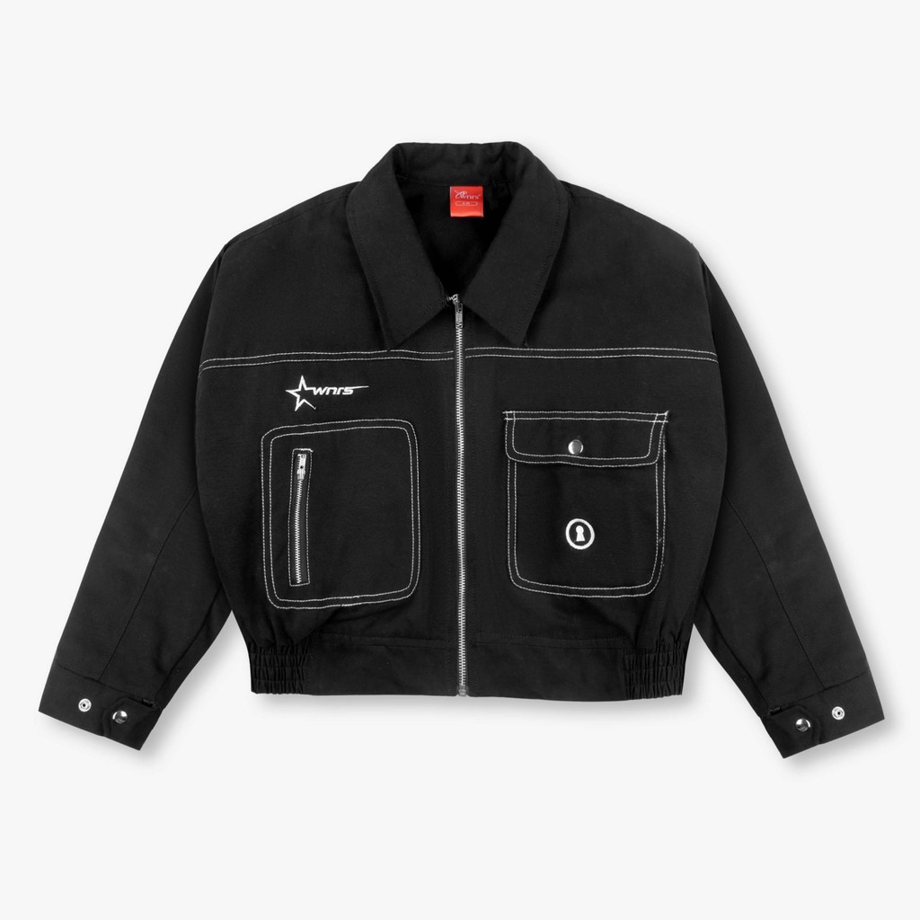 Jual Owners Work Jacket - Neura Boxy - Jaket Hitam Wanita | Shopee ...