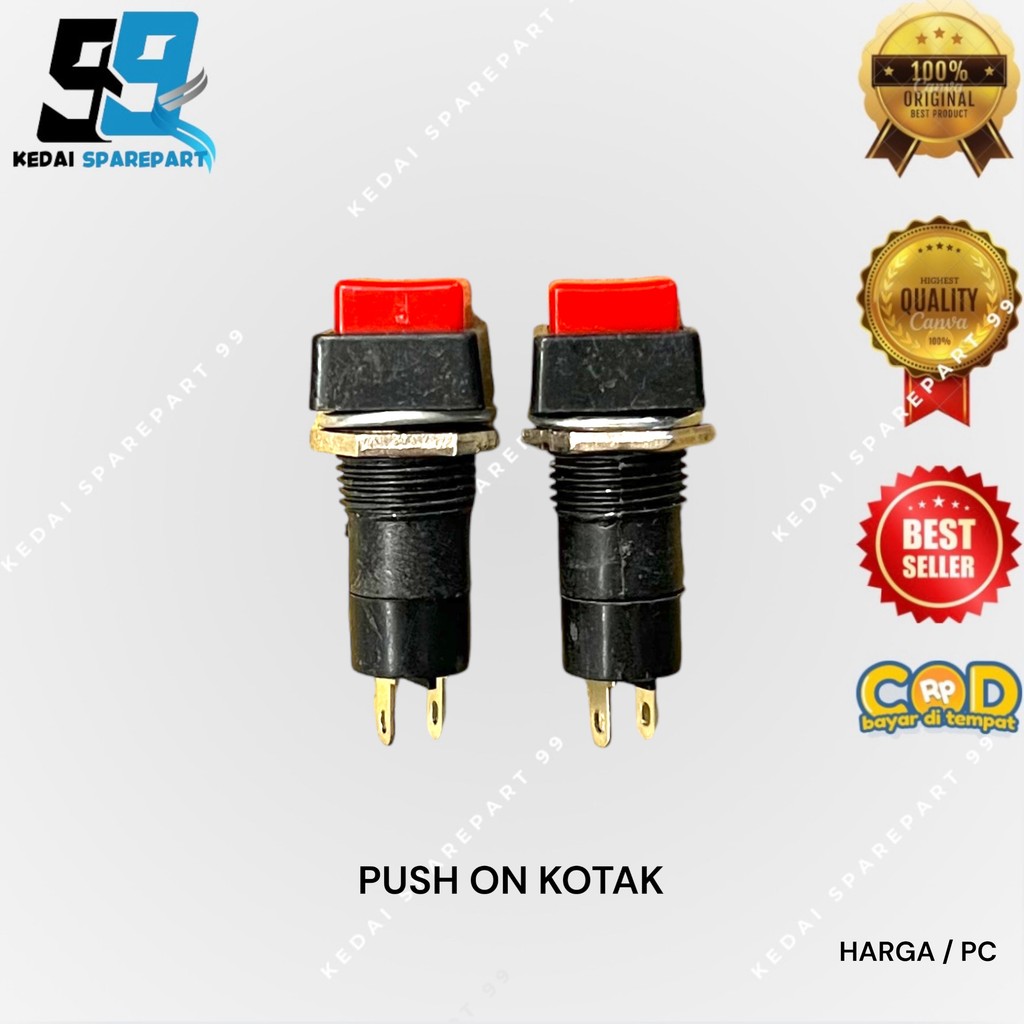 Jual SAKLAR PUSH ON KOTAK SWITCH ON KOTAK | Shopee Indonesia