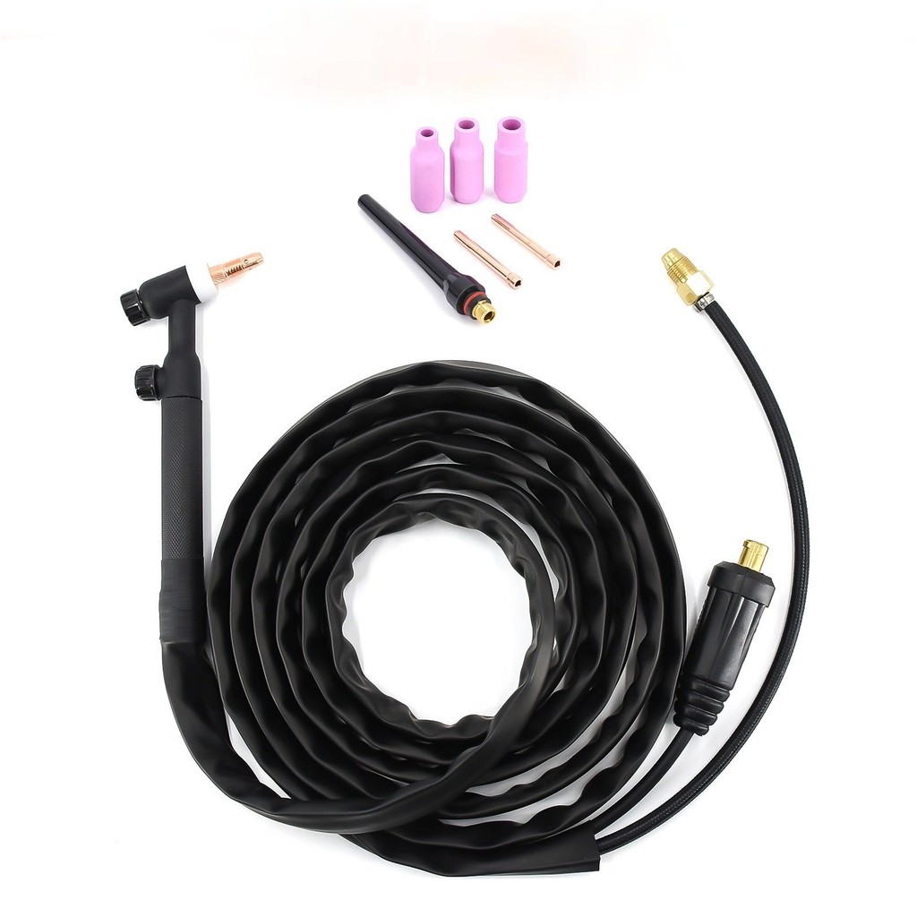 Jual TIG Gas Burner Welding Torch WP17V 13ft 4M 10-25mm Adapter 140A ...