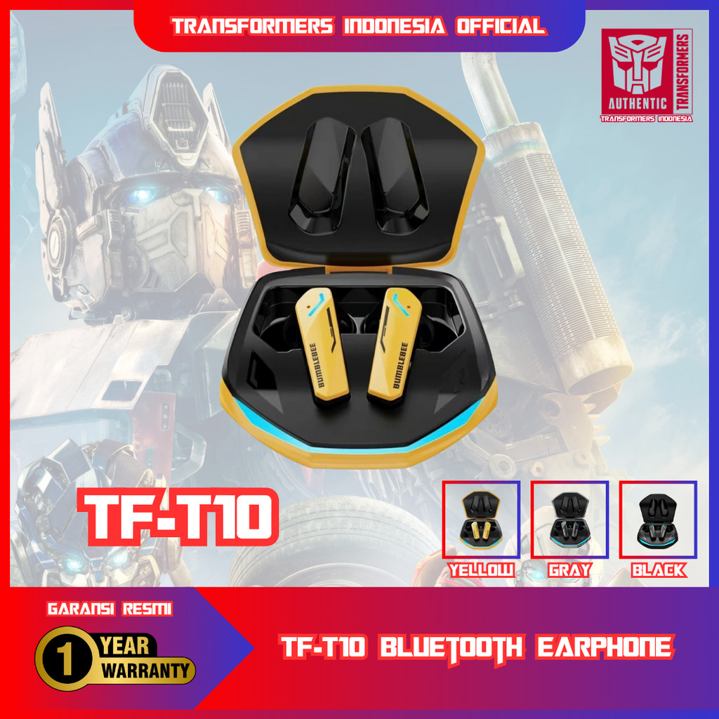 Jual Transformers TF-T10 TWS Earphones – Bluetooth 5.4, Desain ...