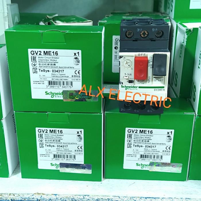 Jual Schneider Gv2me16 motor circuit breaker Gv2me 16 Original | Shopee ...