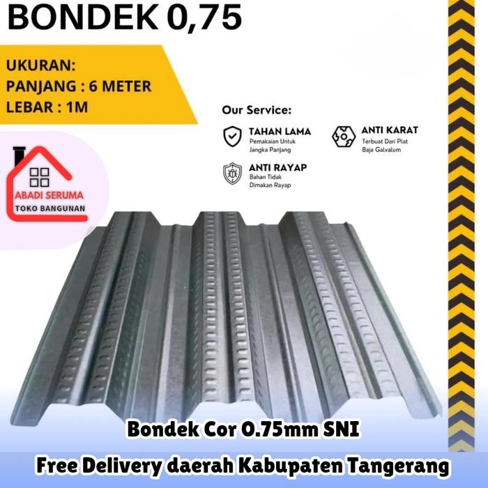 Jual BONDEK BONDECK COR 0.75 STANDARD SNI PANJANG 4 / 5 / 6 mtr ...