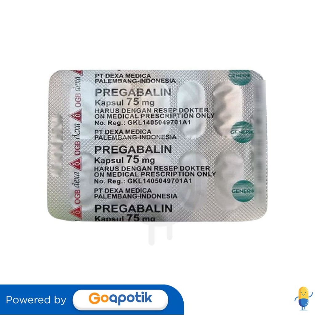 Jual Pregabalin Ogb Dexa Medica 75 Mg Strip 10 Kapsul | Shopee Indonesia