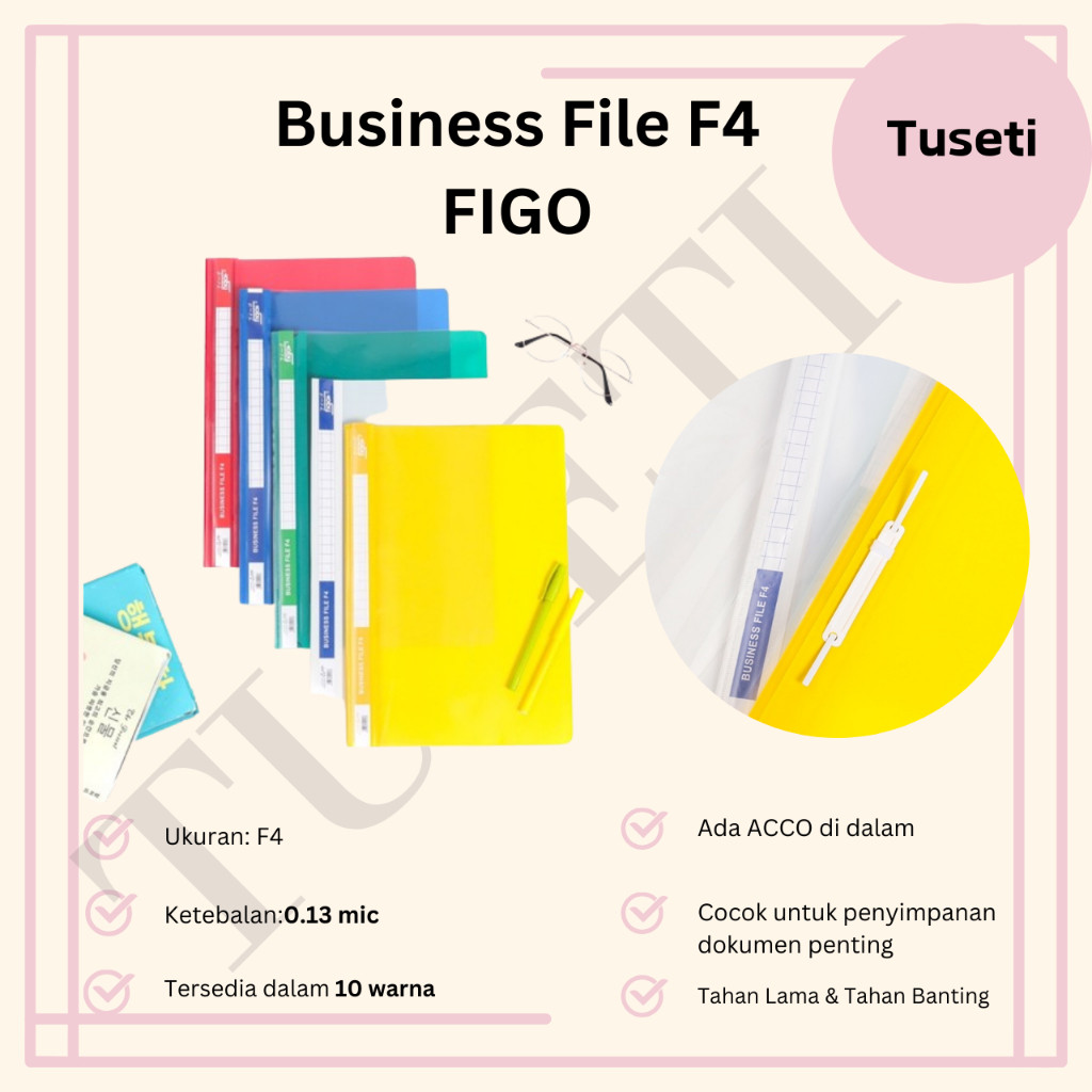 Jual Bisnis / Business File Folio (F4) Figo | Binis File Map ...