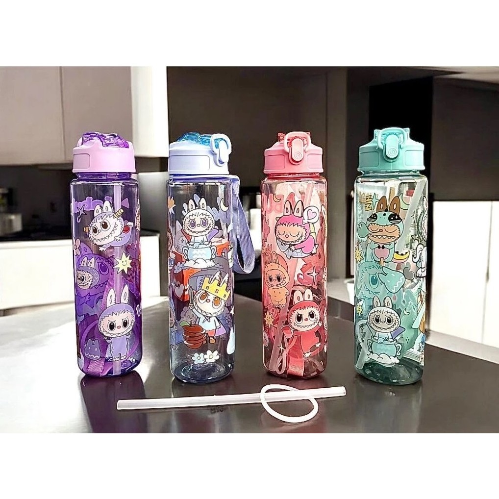 Jual BOTOL MINUM LABUBU KAPASITAS 900 ML - BOTTLE WATER Karakter LABUBU - BOTOL MINUM ANAK ...
