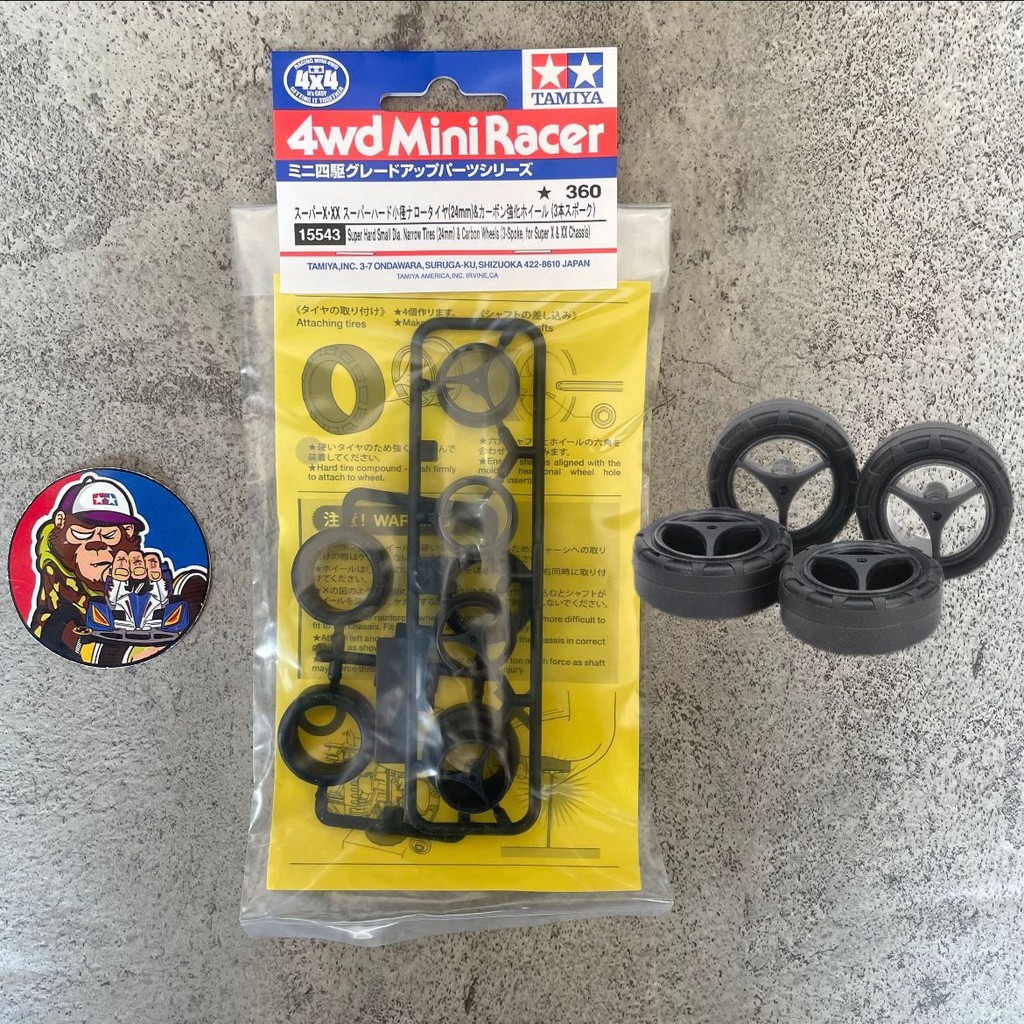 Jual 15543 Super Hard Small Dia Narrow Tires (24mm) & Carbon Wheels ( 3 ...