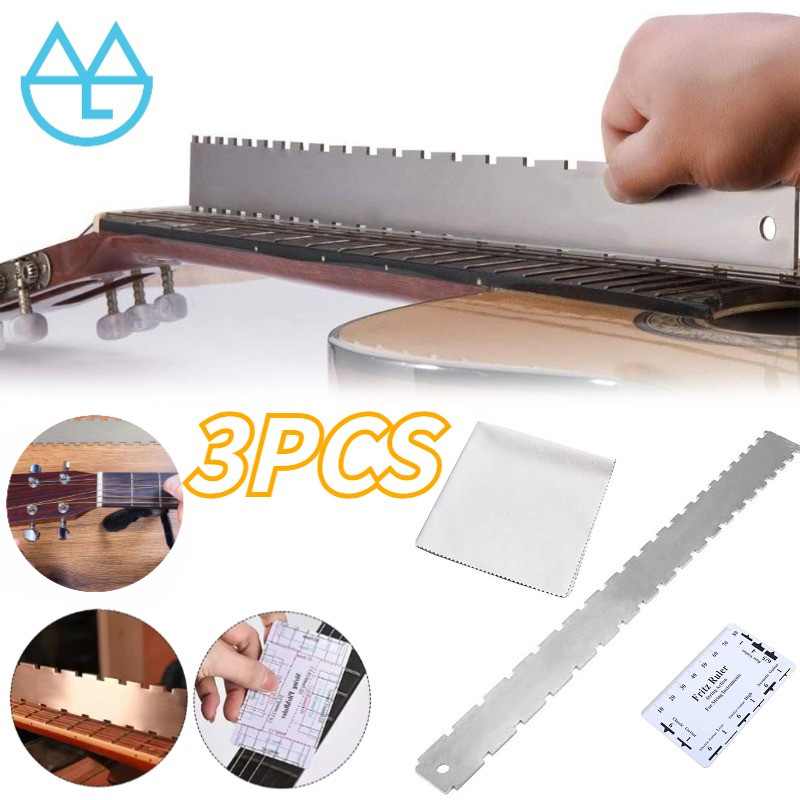 Jual 1SET/3PCS Penggaris Fret Gitar Fret Ruler Untuk Gitar Straight ...