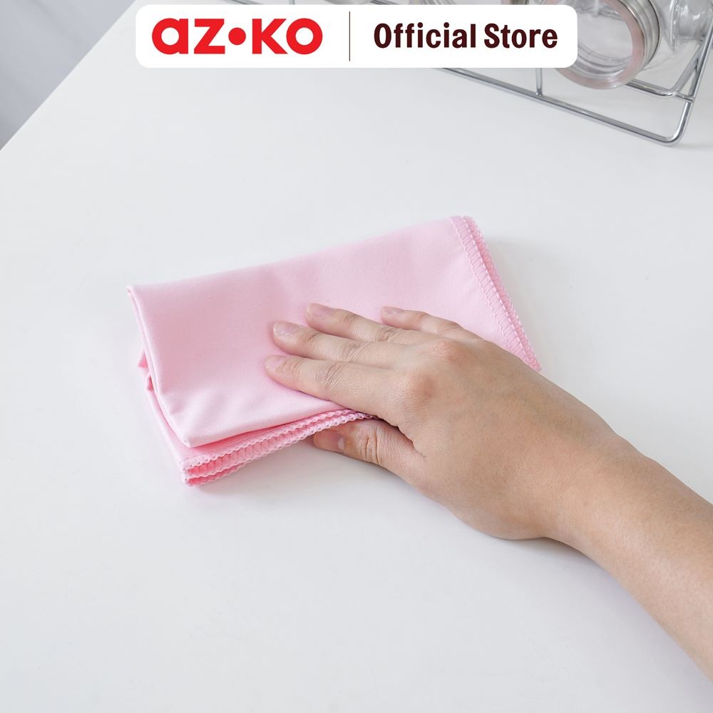 Jual AZKO Proclean Lap Furnitur Microfiber - Merah Muda Kain Pembersih ...