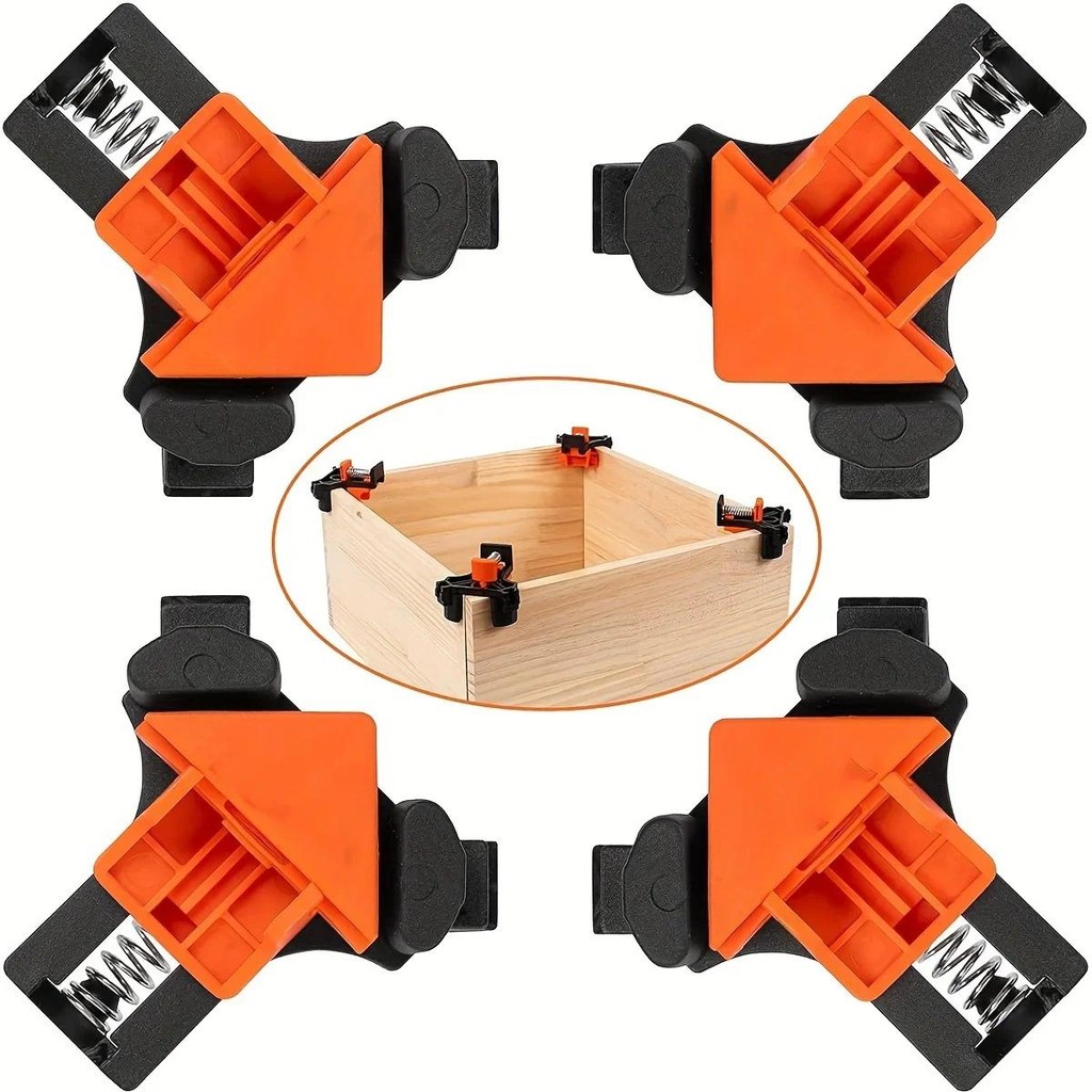 Jual 1/4 pcs 90 Degree Corner Clamps For Woodworking, Fast Adjustable ...