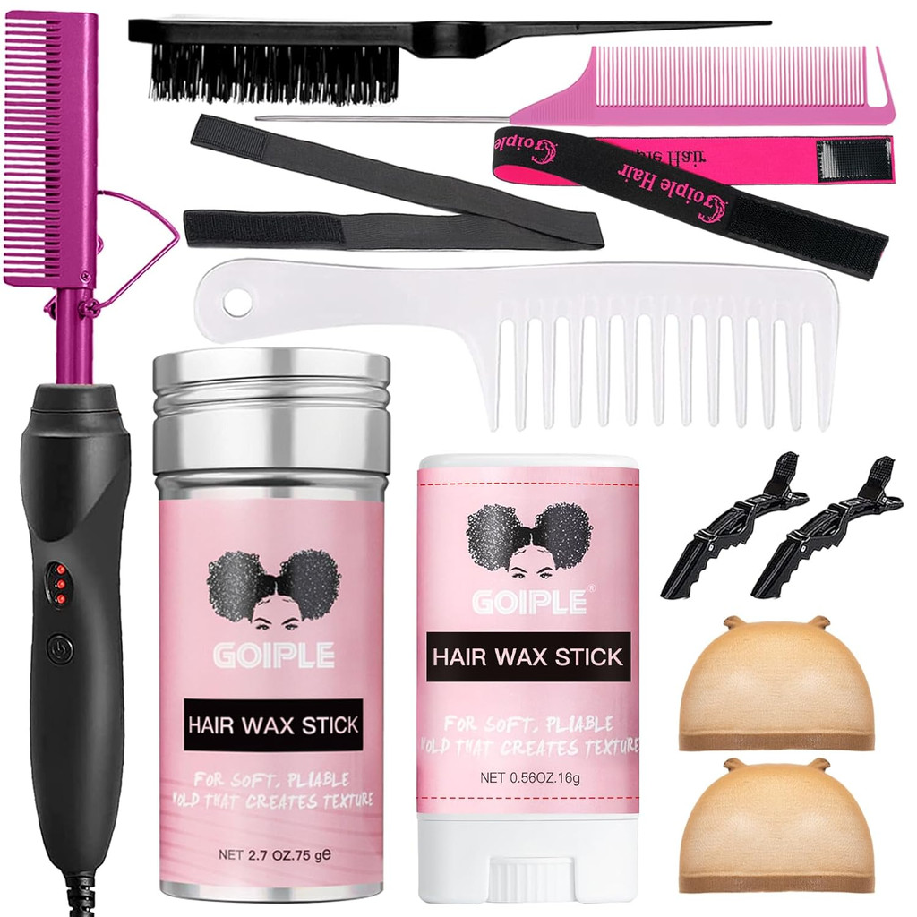 Jual Electric Hot Heating Comb Curling Iron Pressing Comb for Wig Fast ...