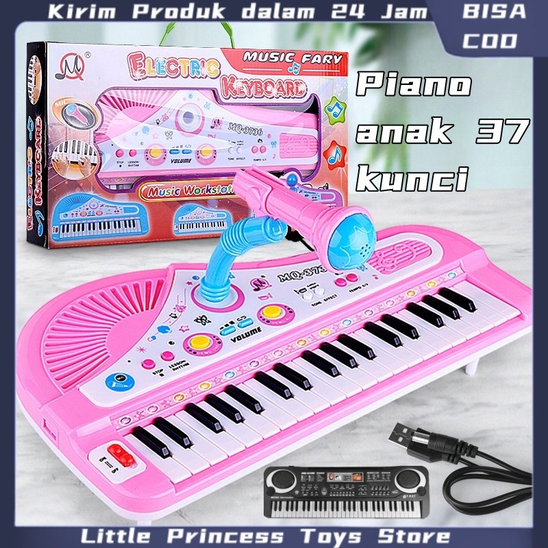 Jual 37 Kunc Little Musician Piano Mini Dengan Mikrofon Anak Alat Musik ...