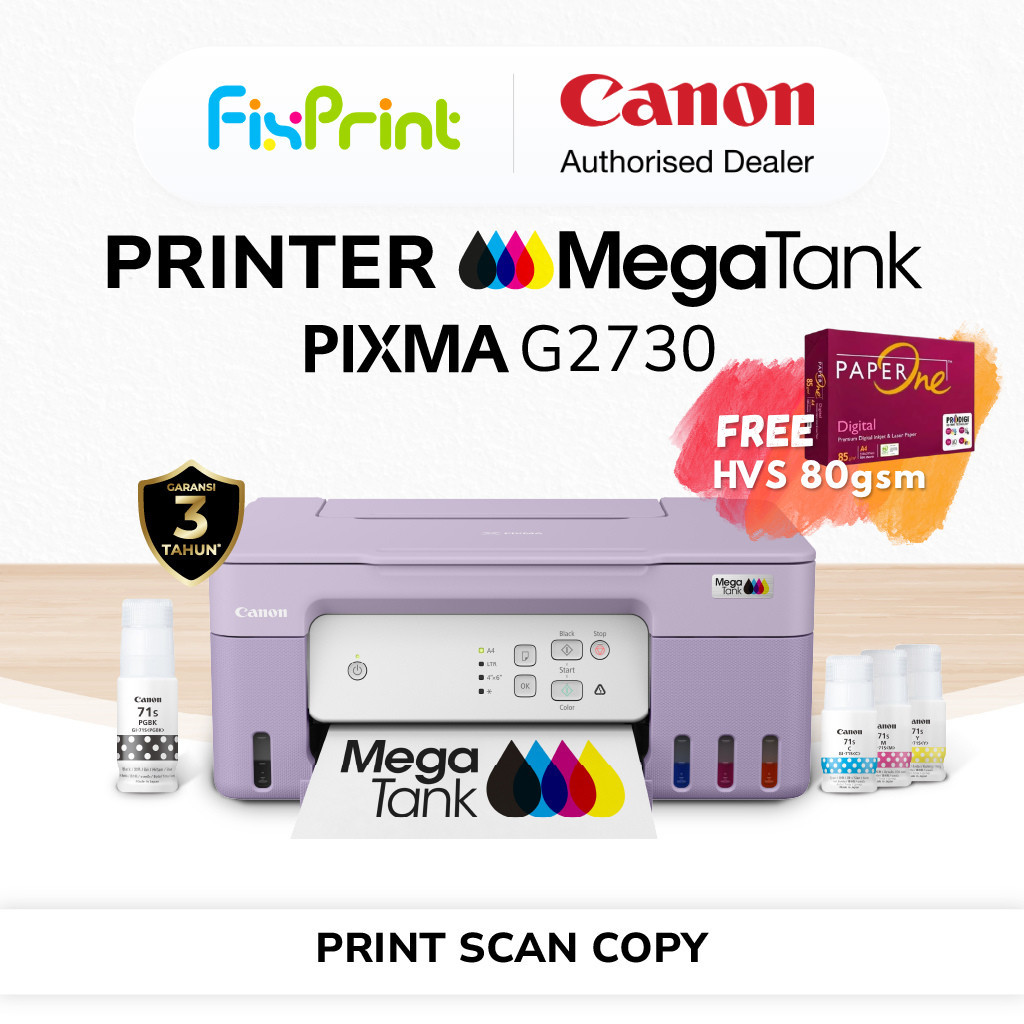 Jual FixPrint Printer Canon G2730 Ungu Purple | Ink Tank All In One ...