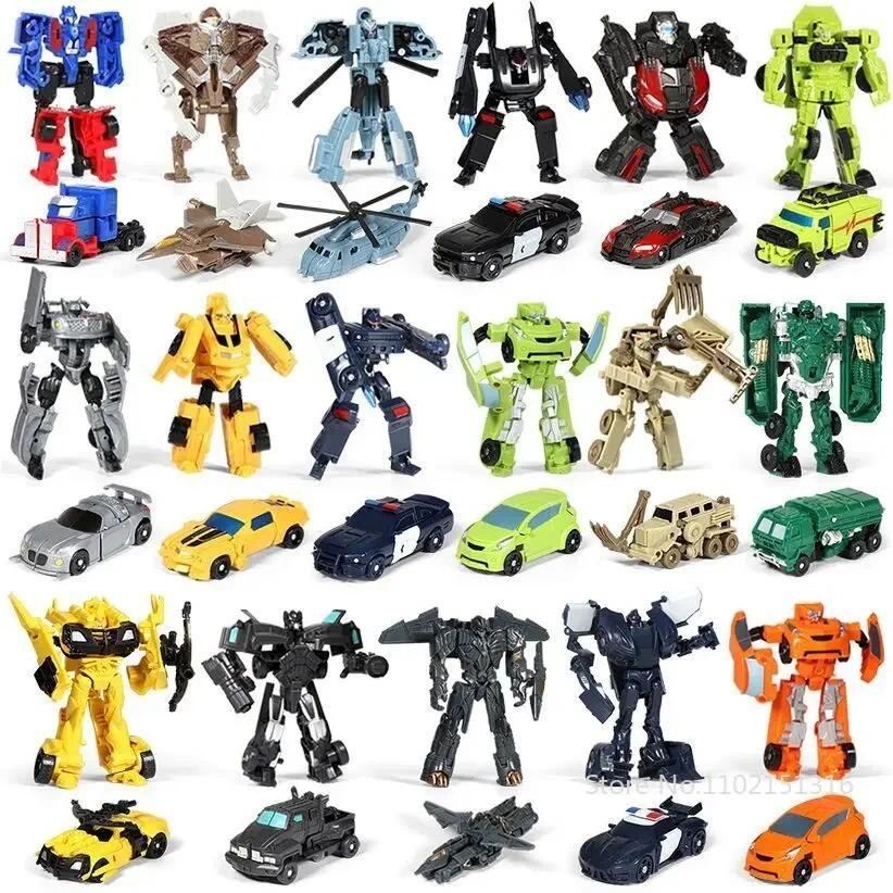 Jual Mini Transformation Robot Kit Toys Models 2 In 1 Deformed Car Toy ...