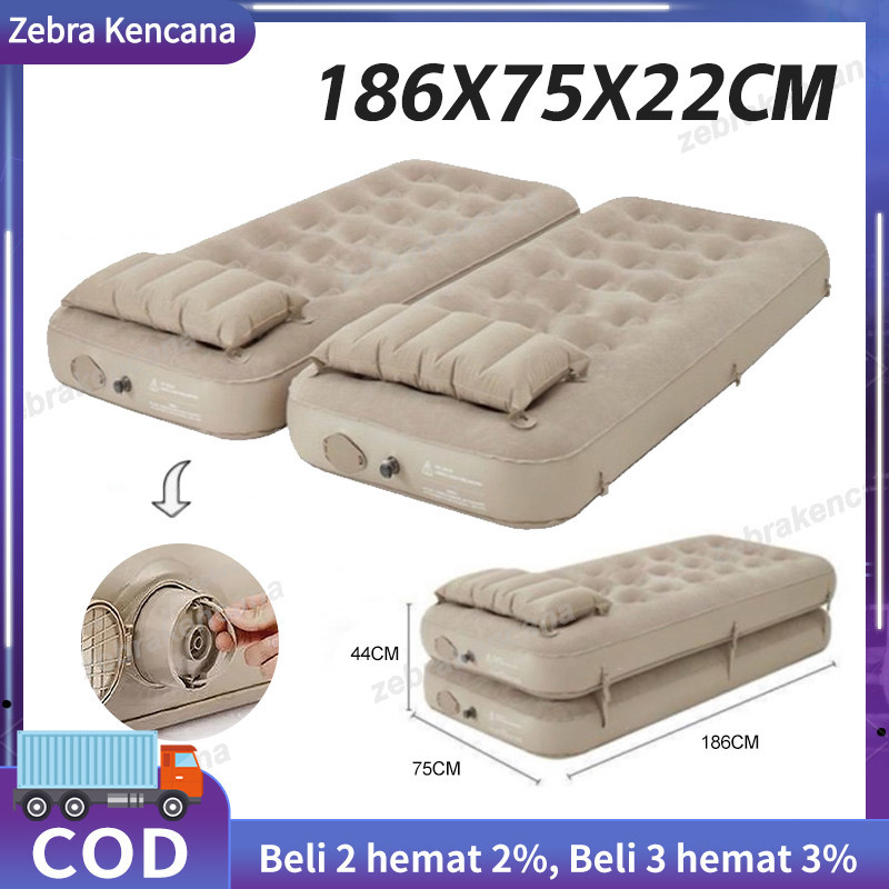 Jual 【186X75X22cm】Sleefy Matras Tidur Kasur Angin Pompa Tiup Double Air ...