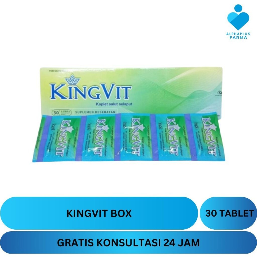 Jual KINGVIT BOX ISI 30 / STRIP ISI 10 - PAKET VITAMIN PRIA / PROMIL ...