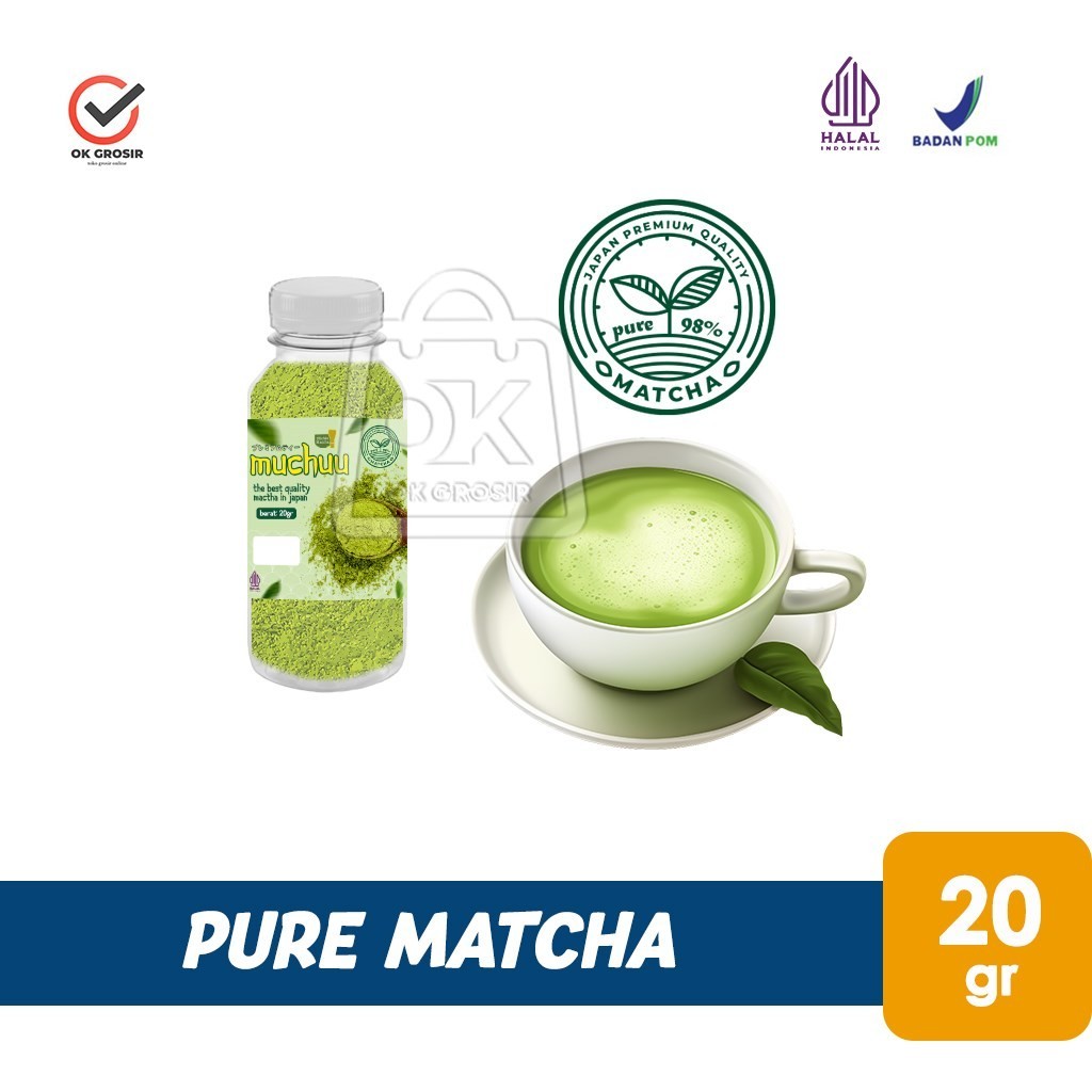Jual Bubuk Matcha Powder PURE Japanese Matcha MUCHUU Premium (Botol ...