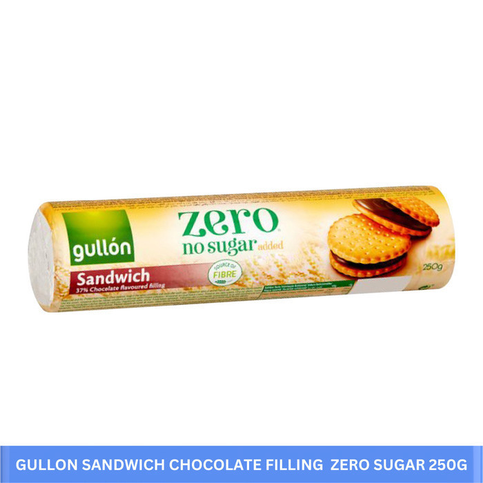 Jual GULLON Biscuits Sandwich Chocolate Filling Zero No Sugar Added ...