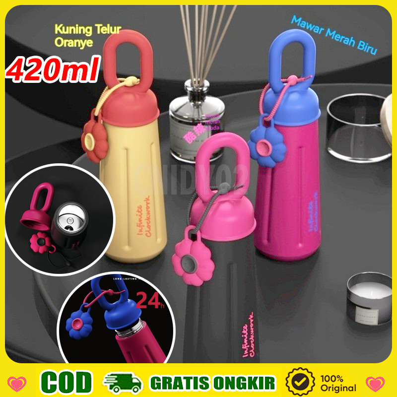 Jual 【COD】420ML Tumbler Vakum Tahan Panas Dingin Stainless 316 Cangkir ...