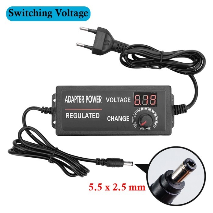 Jual Adaptor Dimmer Switching 2A 3A Power Supply AC ke DC Adjustable ...