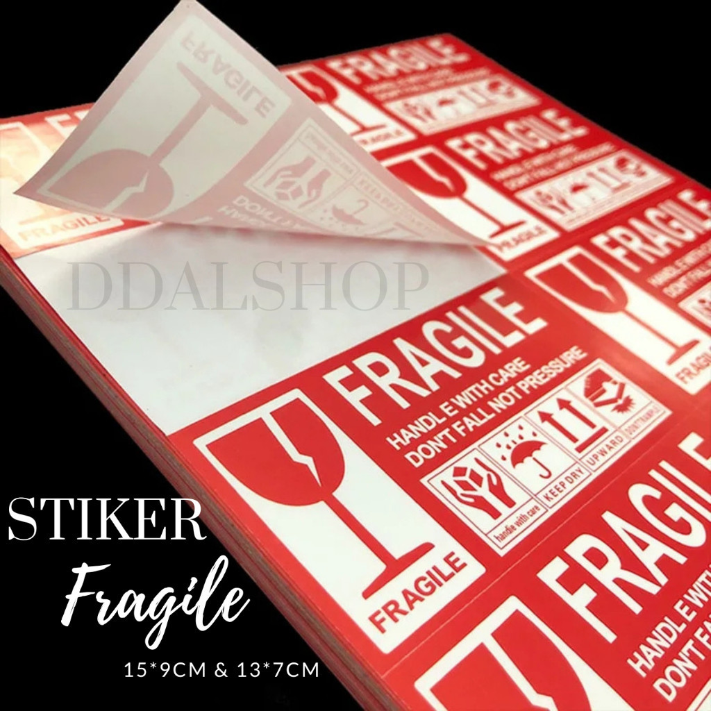 Jual Stiker Label Fragile Pelindung Pengamanan Paket Fragil Sticker ...