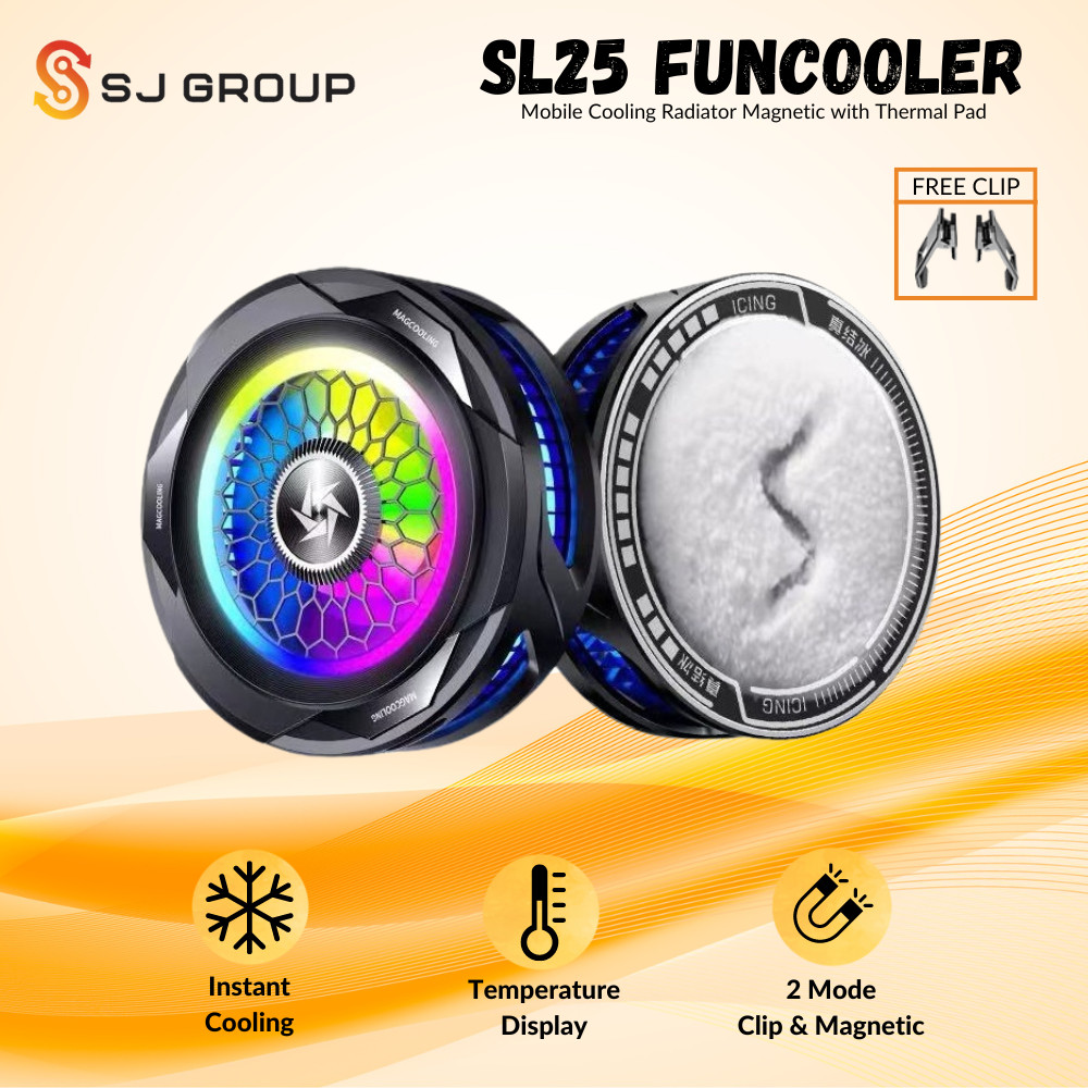 Jual Funcooler SL25 Semiconductor Magnetic Clip RGB Phone Cooler ...